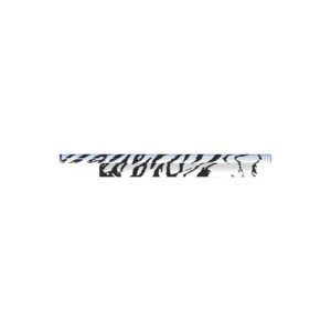 bohning 7" tiger print arrow wraps, standard, white tiger