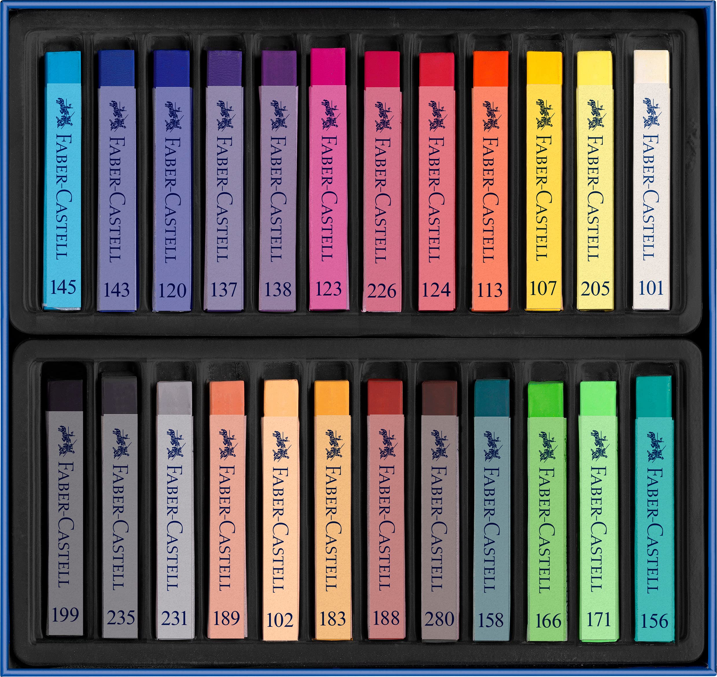 Faber-Castell 128324 Goldfaber Studio Soft Pastel Chalks Pack of 24 Assorted Colours