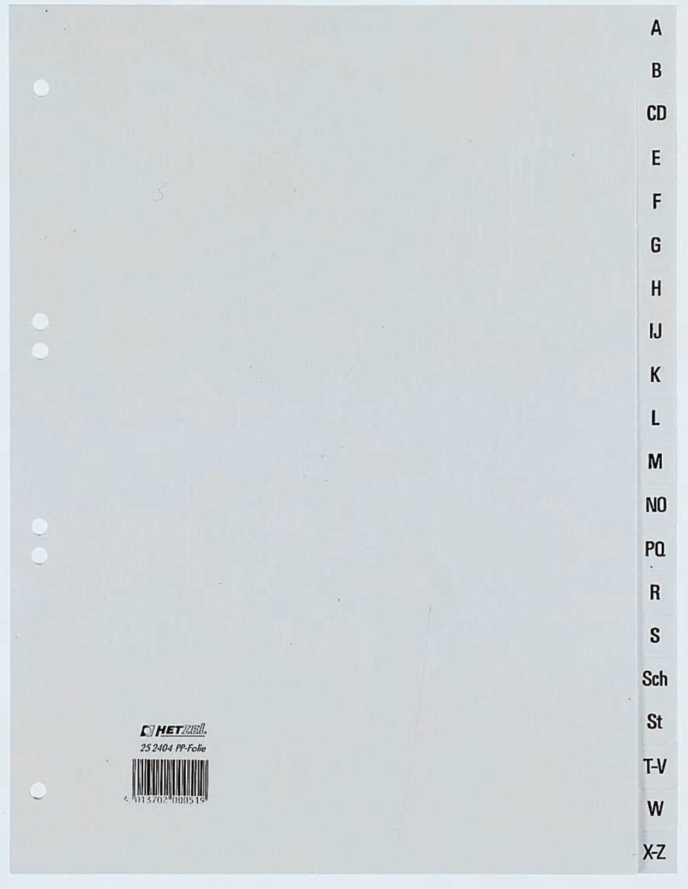 Rexel Ring Binder Polypropylene (Alphabetic Register, DIN A4) – Grey