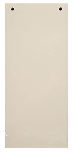 EXACOMPTA 13475B Paquet de 100 fiches intercalaires perforées 180g papier recyclé Forever unies à l'italienne 10,5 cm x 24 cm pour classeur coloris chamois