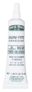 uncle mike's gun-tite glue gun-tite glue resealable tube, blister 16310, black