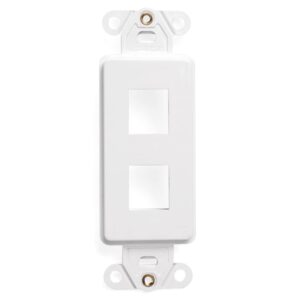 leviton 41642-w quickport decora insert, 2-port, white