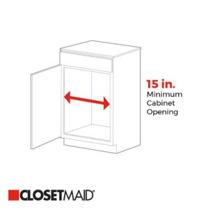 ClosetMaid 53052 14-Inch Wide Cabinet Organizer, White