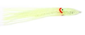 boone big game trolling skirt (pack of 5), glow, 4 1/4-inch