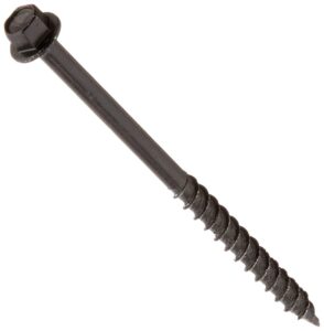 hillman 47812 timbertite landscape screw, 1/4" x 4", 50-pack, 50 count