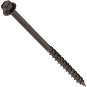 Hillman 47812 TimberTite Landscape Screw, 1/4" x 4", 50-Pack, 50 Count