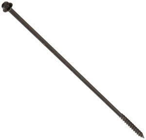 the hillman group 47815 timbertite landscape screw, 1/4" x 10", black, 50 pieces