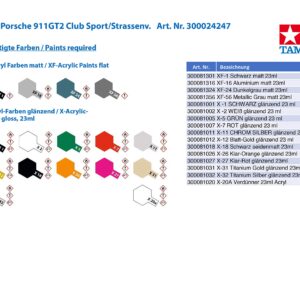 Tamiya 24247 Model Car Porsche GT2 at 1:24 Scale,White