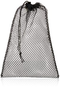 equinox nylon mesh stuff bag, 11" x 16", black