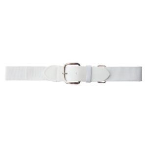 champion sports baseball/softball uniform belt - comfort stretch fit uniform belt - durable syntex tab - youth: 18"-32" - white