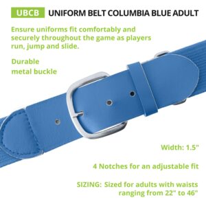 Champion Sports Boys Youth Uniform Belt, Columbia Blue, Youth US