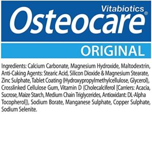 Vitabiotics Osteocare Calcium 800mg with Vitamin D3, Magnesium, and Zinc - Bone Health and Immunity Multivitamin Supplement for Men and Women - 90 Tablets