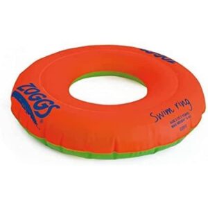 zoggs kids swim ring, pool float, orange, 3-6 years