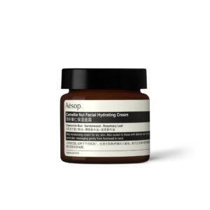 aesop camellia nut facial hydrating cream - rich hydration for immediate relief from dryness - nourshing blend of nut and plant extracts - 2.0 oz