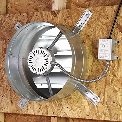 Cool Attic CX1500 Gable Mount Power Attic Ventilator with 2.6-Amp 60-Hz Motor and 14-Inch Blade