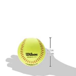 Wilson Sporting Goods A9106 ASA Series Softball (12-Pack), 12-Inch, Optic Yellow (WTA9106BASA-LOW)