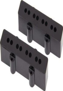 fender pure vintage pickup covers, jazz bass - black