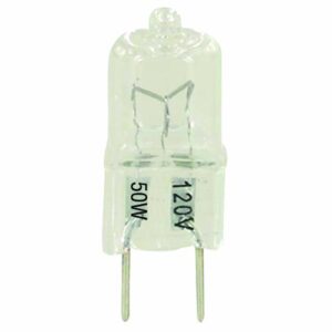 feit electric bpq50/8.6/rp 50-watt t4 jcd halogen bulb with bi-pin base, clear