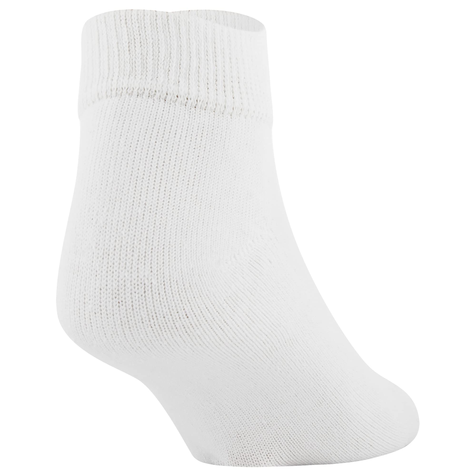 GOLDTOE Men's Cotton Low Cut Sport Liner Socks, 6-Pairs, White, Large