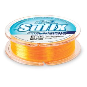 sufix® ice magic line, neon tangerine, 2 lb.