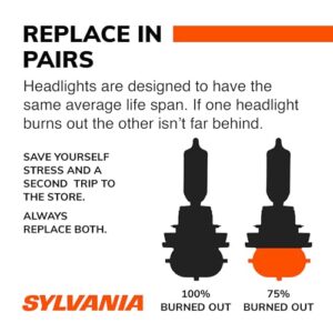 SYLVANIA - 9006 SilverStar Ultra - High Performance Halogen Headlight Bulb, High Beam, Low Beam and Fog Replacement Bulb, Brightest Downroad with Whiter Light, Tri-Band Technology (Contains 2 Bulbs)