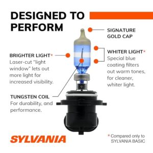 SYLVANIA - 9006 SilverStar Ultra - High Performance Halogen Headlight Bulb, High Beam, Low Beam and Fog Replacement Bulb, Brightest Downroad with Whiter Light, Tri-Band Technology (Contains 2 Bulbs)