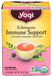 yogi tea, echinacea immune support, 16 count