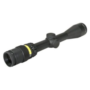 trijicon tr20-1 accupoint 3-9x40mm riflescope, 1" main tube, standard duplex crosshair reticle with amber dot, matte black