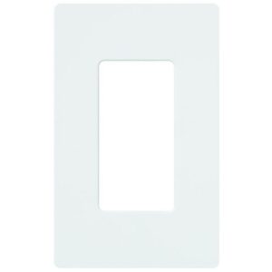 lutron claro 1 gang decorator/rocker wallplate, gloss, white (96-pack) | cw-1-wh-96