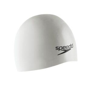 speedo silicone 'racer dome' swim cap, white