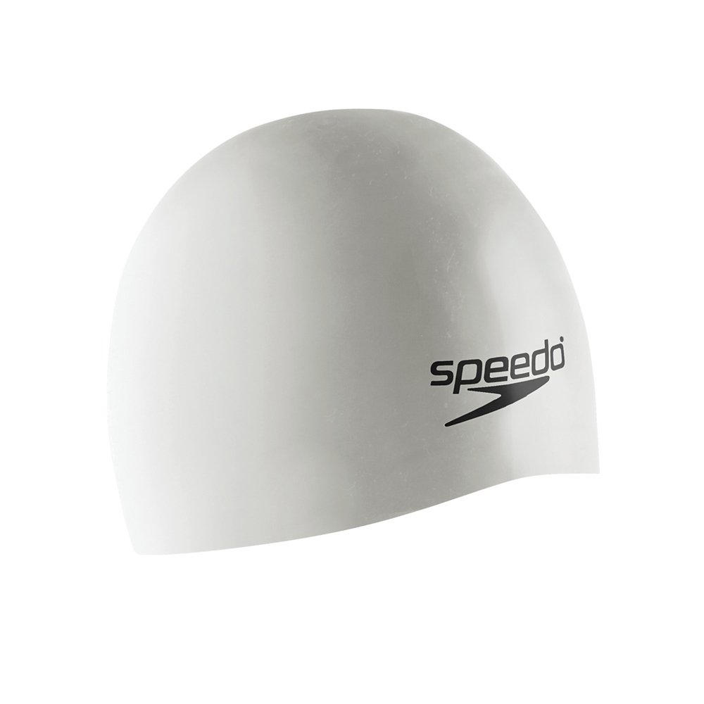 Speedo Silicone 'Racer Dome' Swim Cap, White