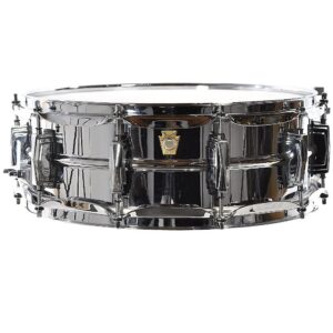 ludwig lb400b chrome-over-brass snare drum - 5 x 14-inch