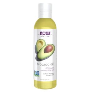 now solutions, avocado oil, 100% pure moisturizing oil, nutrient rich and hydrating, 4-ounce