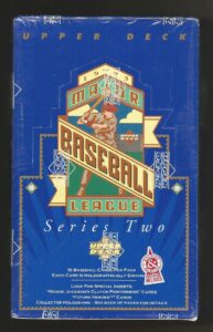 upper deck 1993 baseball series 2 unopened box