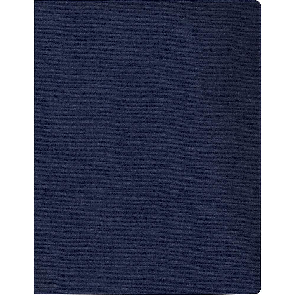 Fellowes Linen Presentation Covers, 11-1/4 Inch x 8-3/4 Inch, Navy, 200 per Pack (52113)