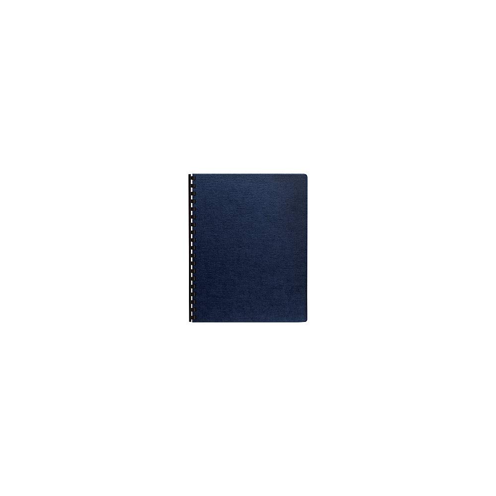 Fellowes Linen Presentation Covers, 11-1/4 Inch x 8-3/4 Inch, Navy, 200 per Pack (52113)