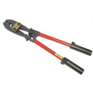 klein tools 2006 large crimping tool with compound action for 6 - 4/0 awg lugs and terminals, made in usa, adjustable crimp depth, high-leverage design