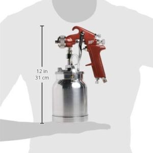 Astro Pneumatic Tool 4008 Spray Gun with Cup - Red Handle 1.8mm Nozzle