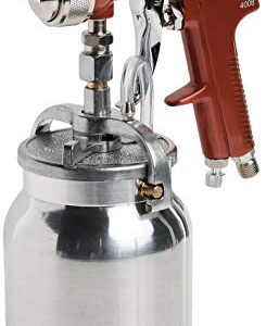 Astro Pneumatic Tool 4008 Spray Gun with Cup - Red Handle 1.8mm Nozzle