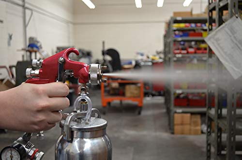 Astro Pneumatic Tool 4008 Spray Gun with Cup - Red Handle 1.8mm Nozzle