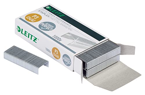 Leitz 55700000 P3 Power Performance 24/6 Staples, Strong Steel, Length 6 mm, 1000 Staples, Staples Up to 30 Sheet Capacity