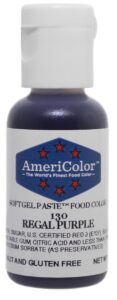 americolor soft gel paste food color, 0.75-ounce, regal purple