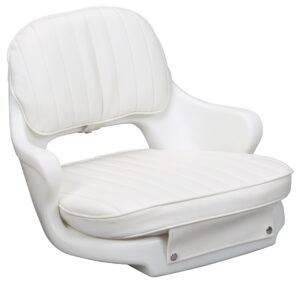 moeller marine moeller st2000-hd, boat helm seat and cushion, includes mounting plate , white , 24.5" x 20" x 16"