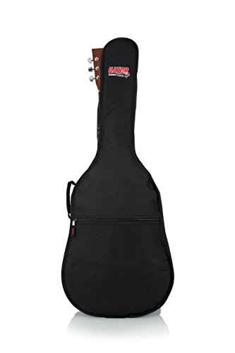 Gator Cases Foam Padded Gig Bag Fits Acoustic Guitars up to 38.5" Length (GBE-Mini-ACOU)