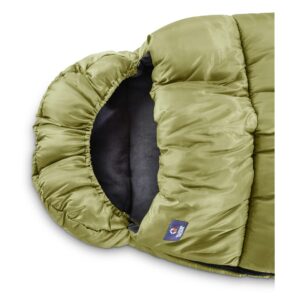 Guide Gear -15 Degree Fleece Lined Sleeping Bag for Adults and Kids Warm Winter Cold Weather Lightweight Portable for Camping, Backpacking, Hiking, Outdoors