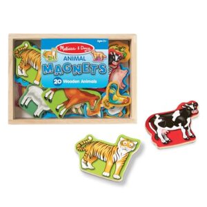 Melissa & Doug 20 Wooden Animal Magnets in a Box - FSC Certified