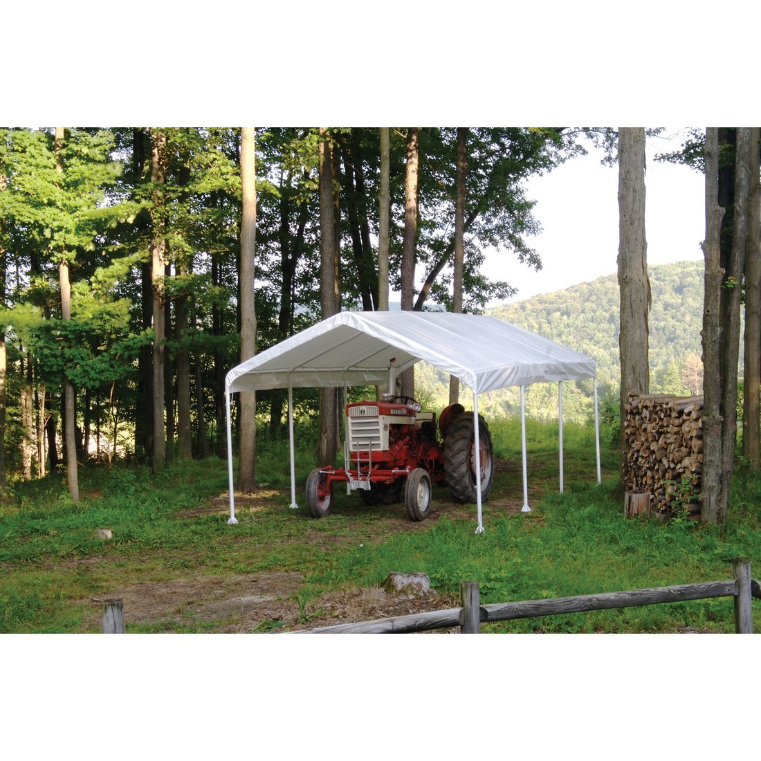 ShelterLogic 12' x 20' SuperMax Heavy Duty Steel Frame Quick and Easy Set-Up Canopy