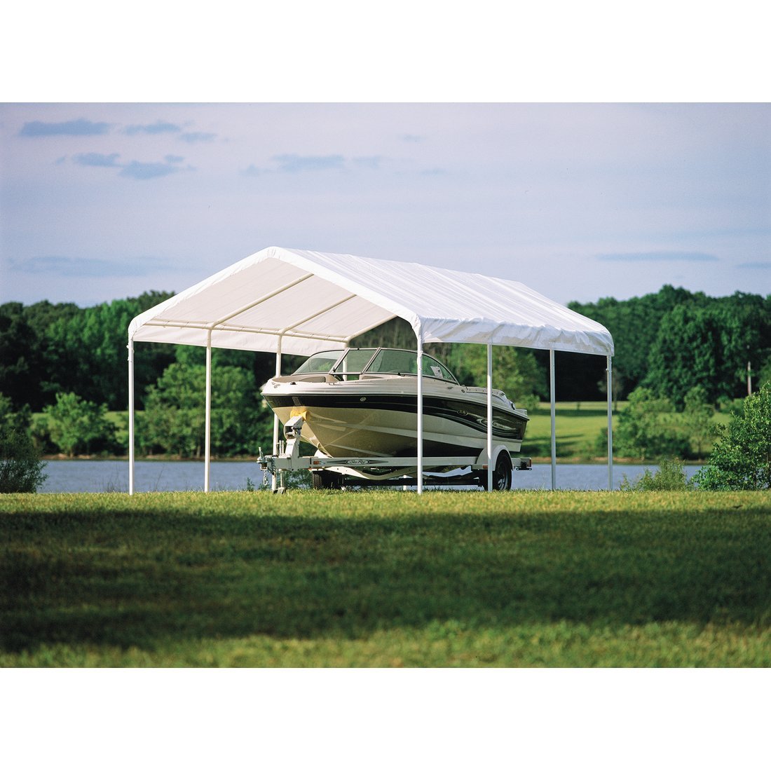 ShelterLogic 12' x 20' SuperMax Heavy Duty Steel Frame Quick and Easy Set-Up Canopy