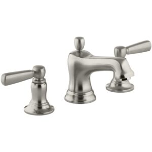 kohler 10577-4-sn bancroft widespread bathroom sink faucet, 1.2 gpm, vibrant polished nickel