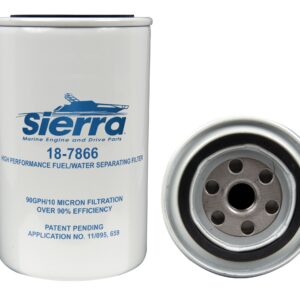 Sierra International 18-7866 10 Micron, High Capacity Fuel Water Separator Filter for Yamaha MAR-FUELF-IL-TR, Medium